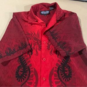 silver point | Shirts | Vintage 200s Silver Point Mens Dragon Shirt ...